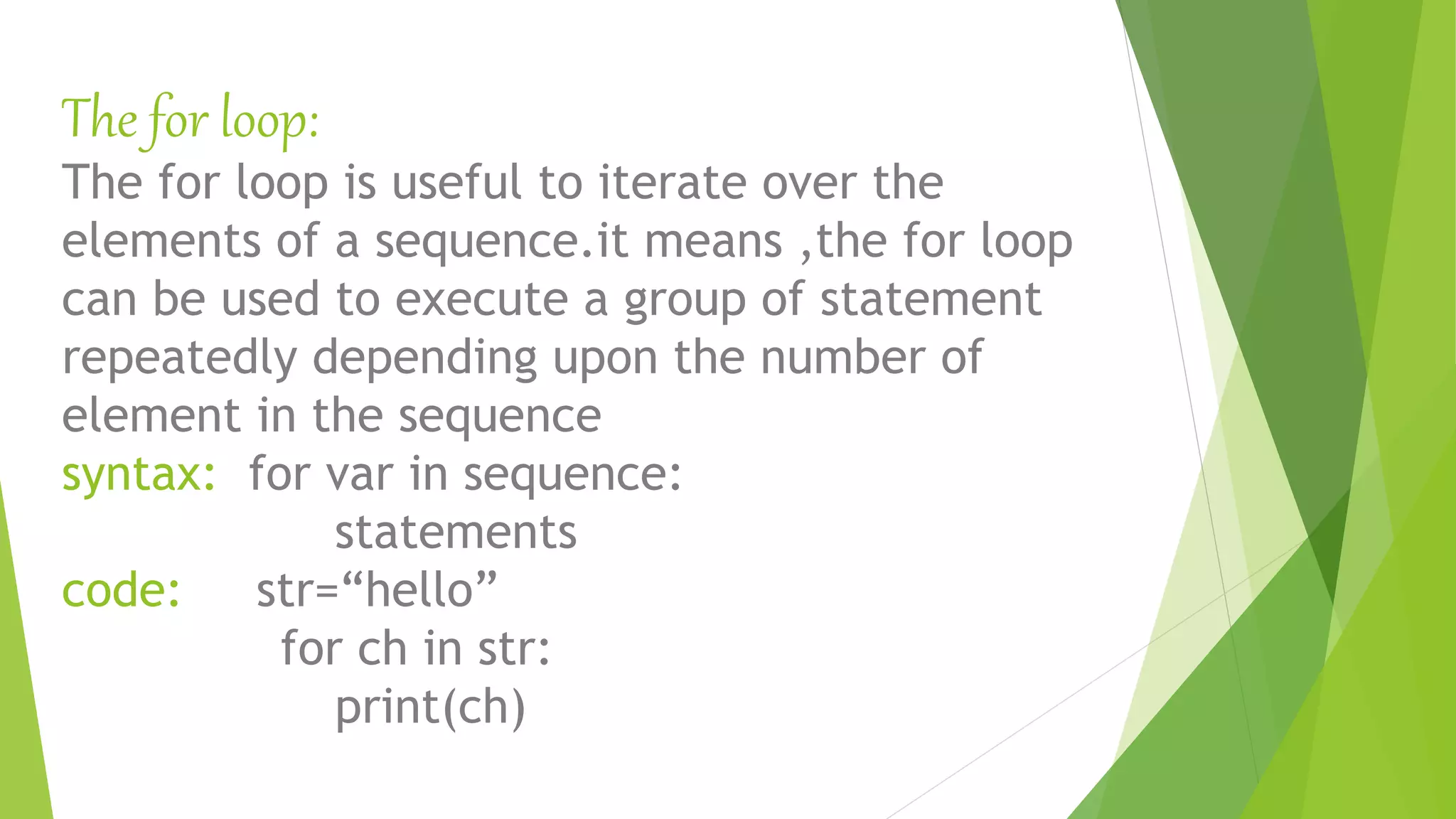 Control Statements In Pythonpptx Programming Languages Computing 1701