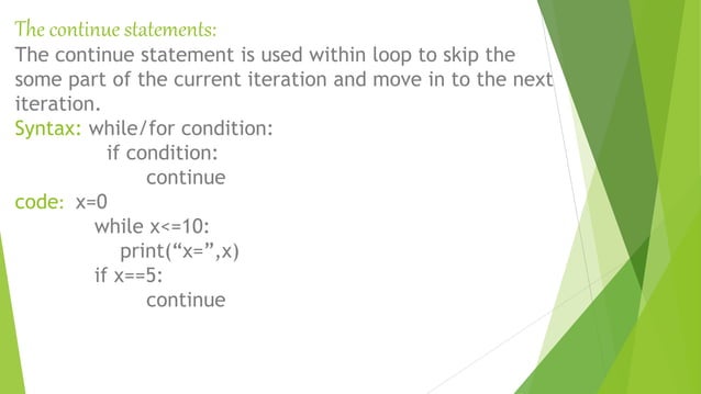 Control Statements In Pythonpptx Programming Languages Computing 8870