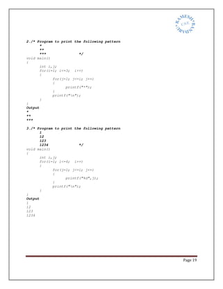 Control statements-Computer programming | PDF