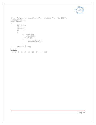 Control statements-Computer programming | PDF