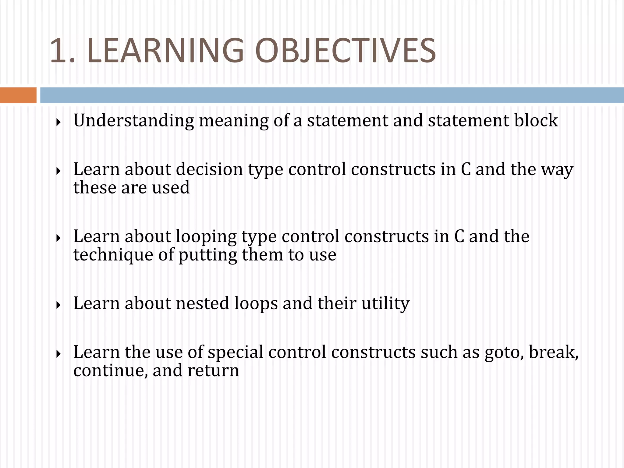 Control statments in c | PPT