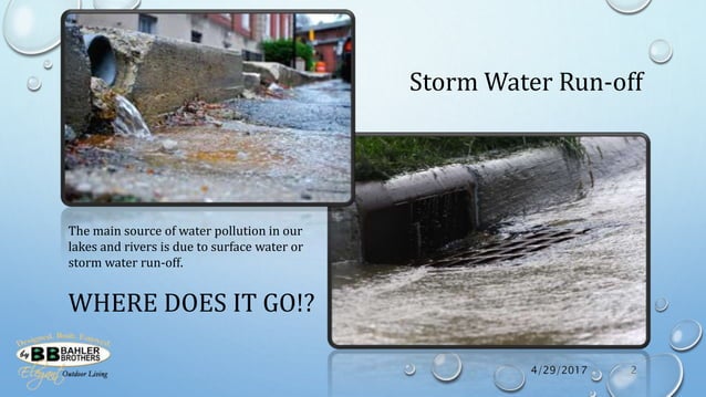 Control storm water run off with lake-wise landscaping | PPT