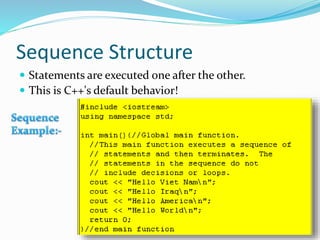 Control structures in c++ | PPTX