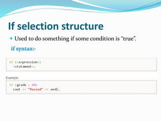 Control structures in c++ | PPT