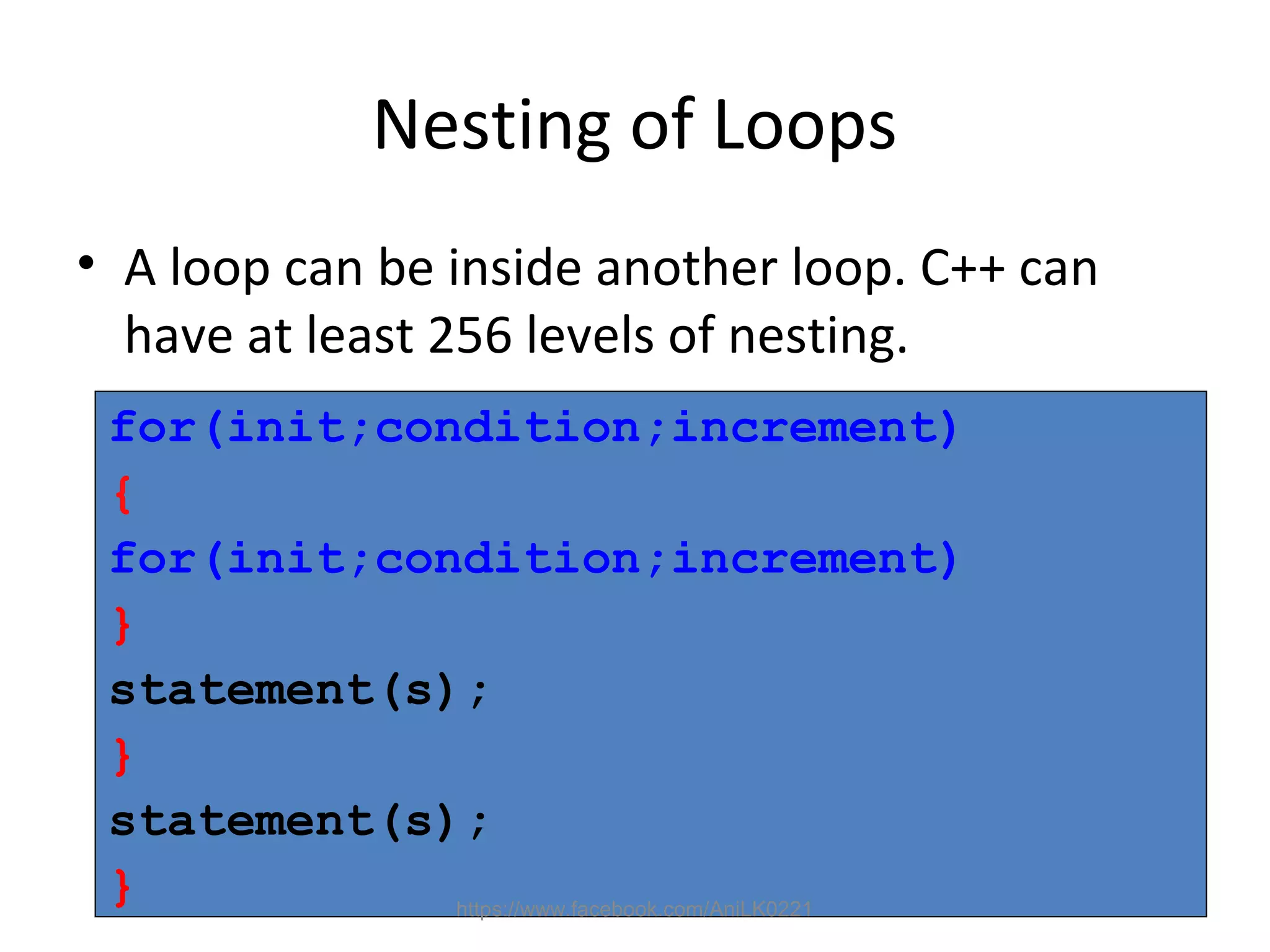 Control Structure C Ppt Programming Languages Computing