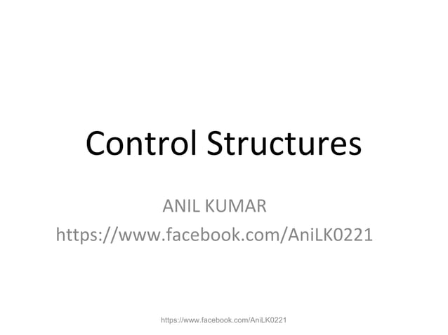 Control structure C++ | PPT | Programming Languages | Computing