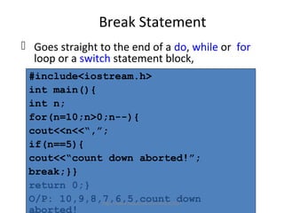 Control structure C++ | PPT
