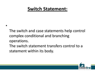 Control structure in c | PPT