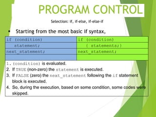 Control Structure in C-programming with examples | PPTX
