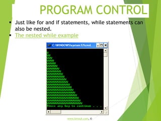 Control Structure in C-programming with examples | PPTX