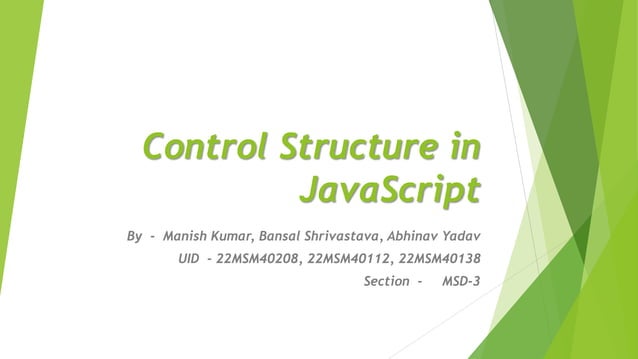 Control Structure in JavaScript (1).pptx | Web Development | Internet