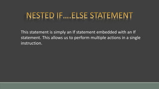 Control structure of c language | PPTX | Programming Languages | Computing