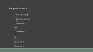Control structure of c language | PPTX | Programming Languages | Computing
