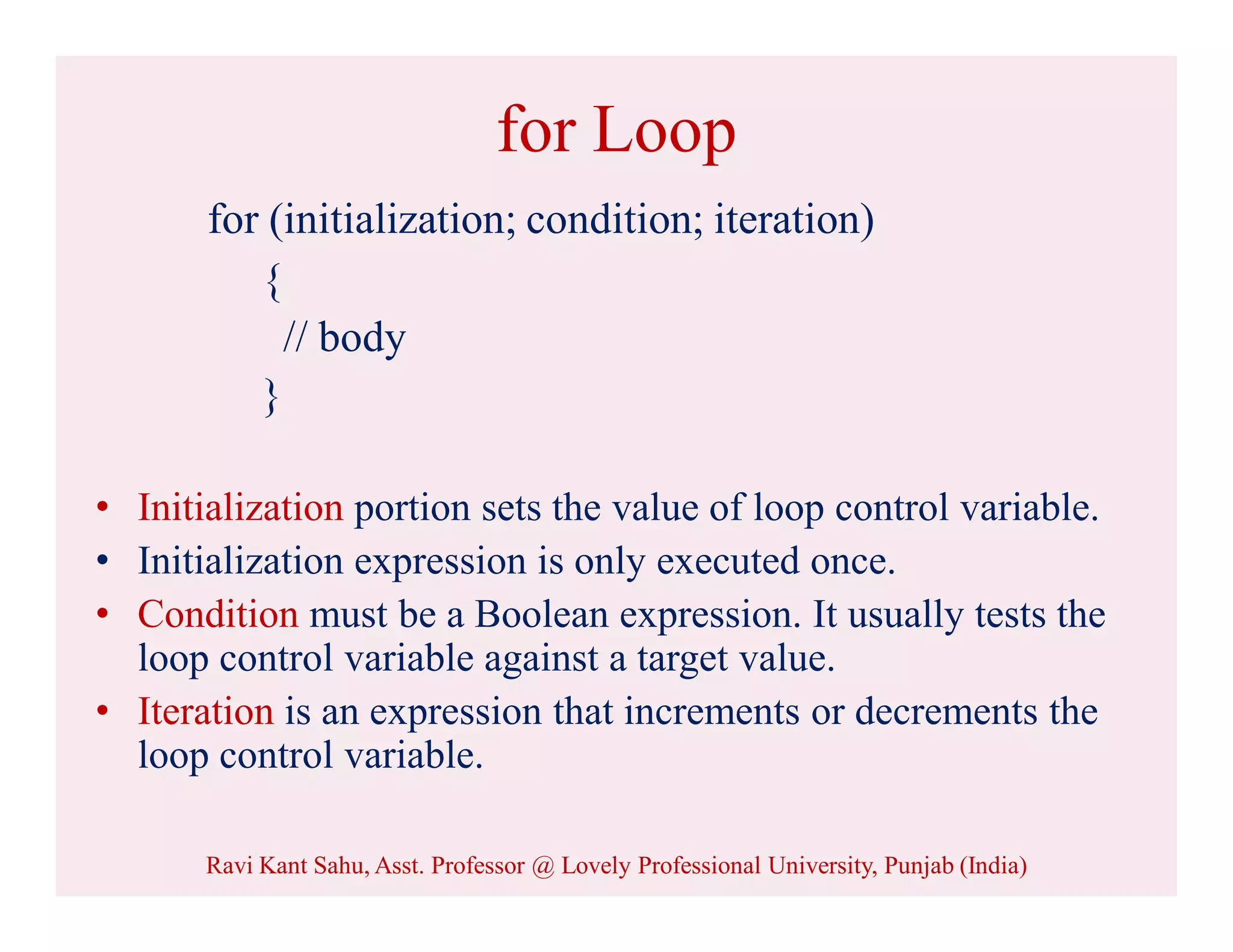 Control structures in Java | PDF
