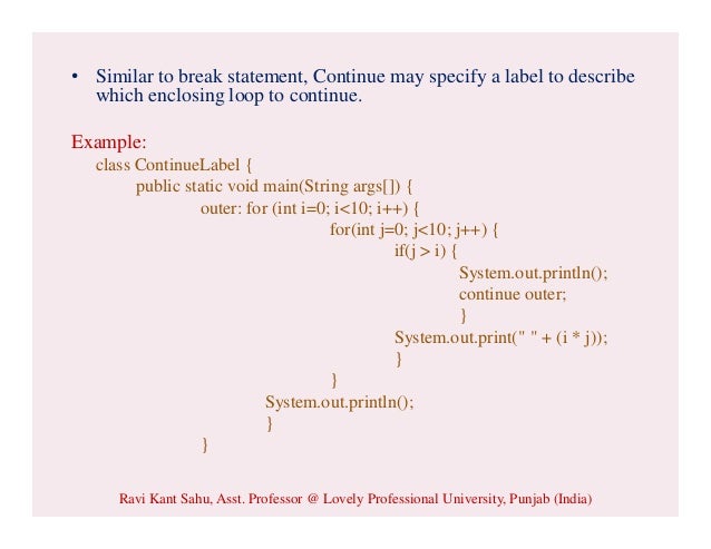 Control Structures In Java