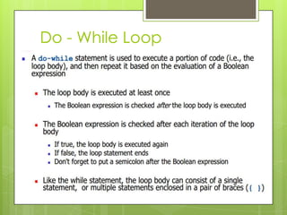 Control structures | PPT