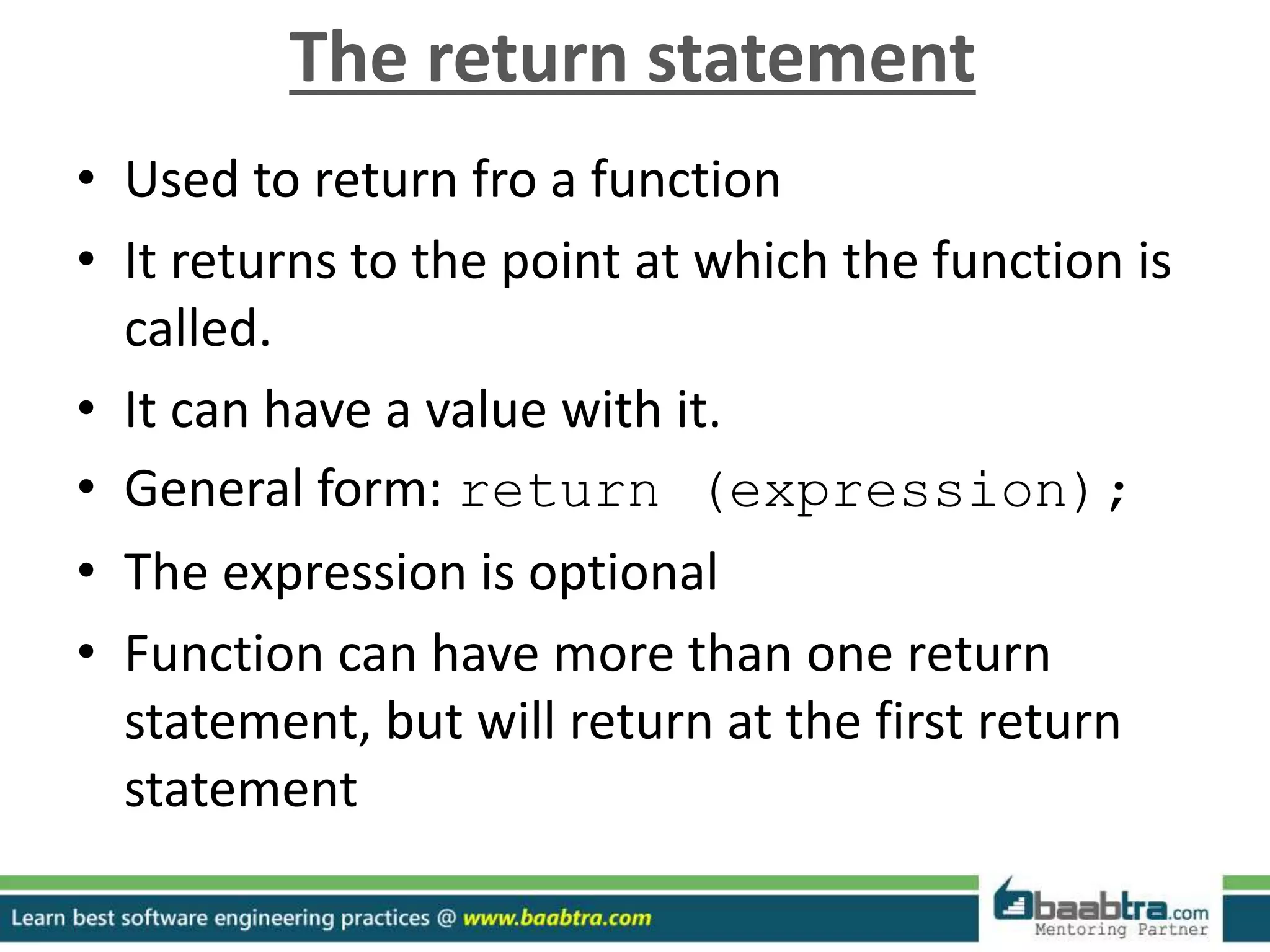 Control structures in C | PPTX | Programming Languages | Computing