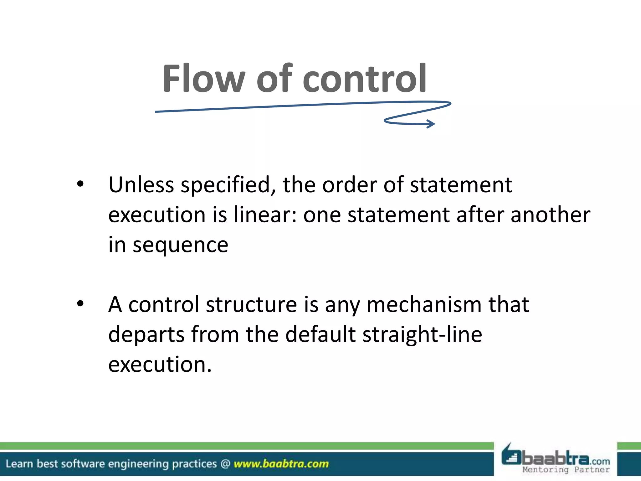 Control structures in C | PPTX | Programming Languages | Computing