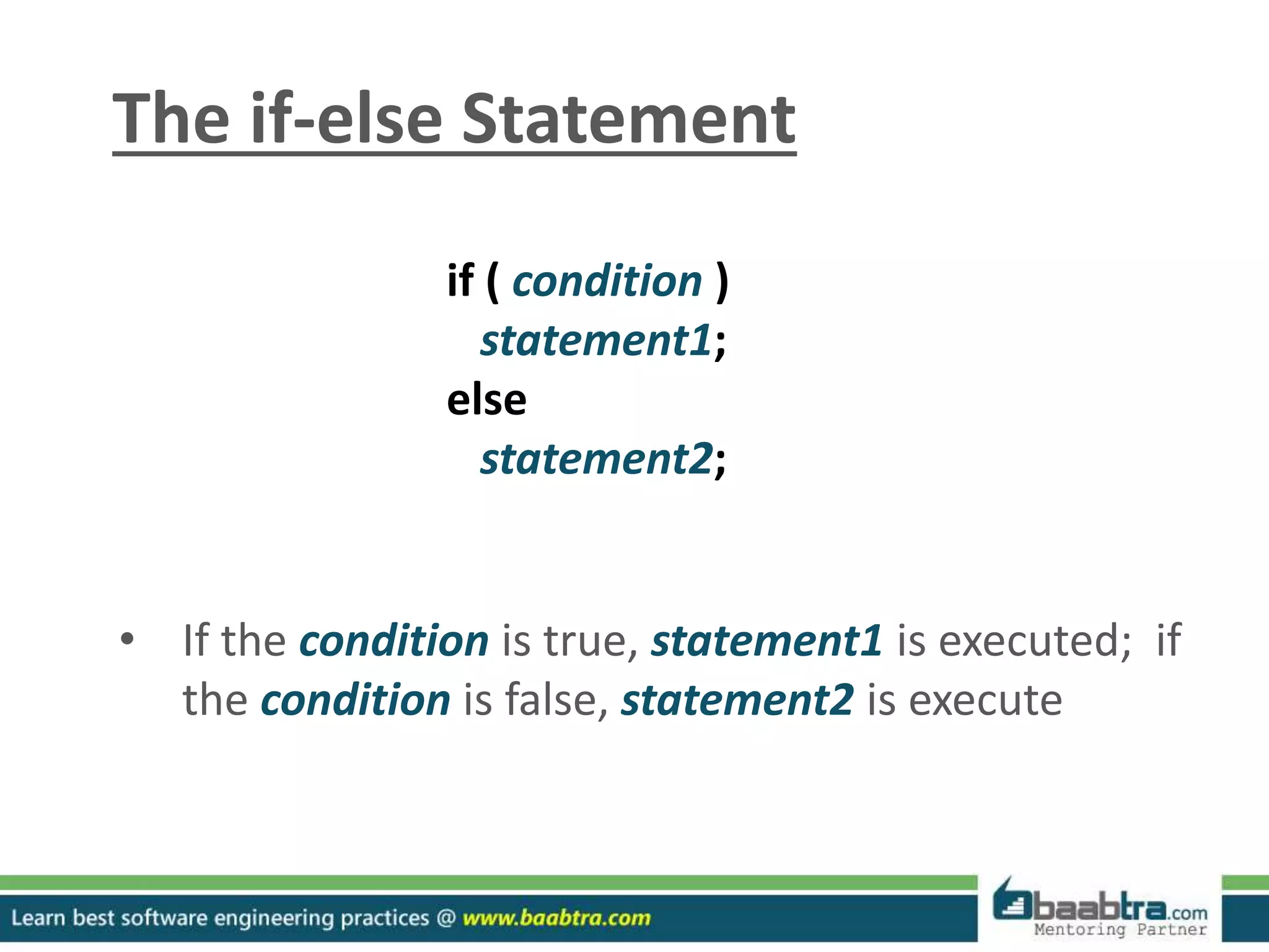 Control structures in C | PPTX