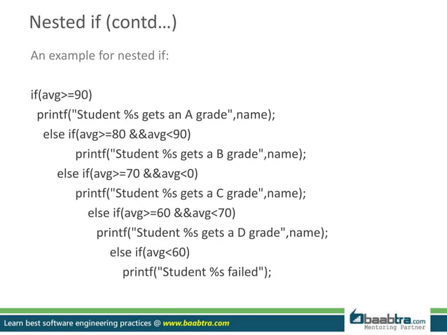 Control structures in C | PPTX | Programming Languages | Computing