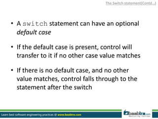 Control structures in C | PPTX