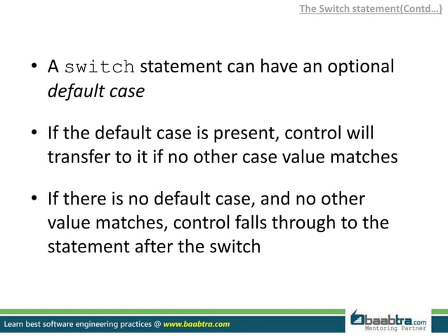 Control structures in C | PPTX | Programming Languages | Computing