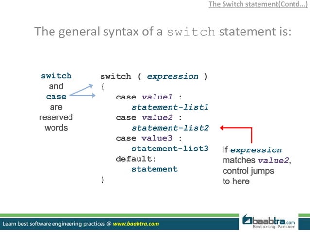 Control structures in C | PPTX | Programming Languages | Computing