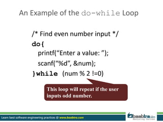 Control structures in C | PPTX | Programming Languages | Computing