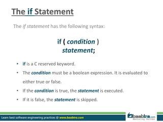 Control structures in C | PPTX