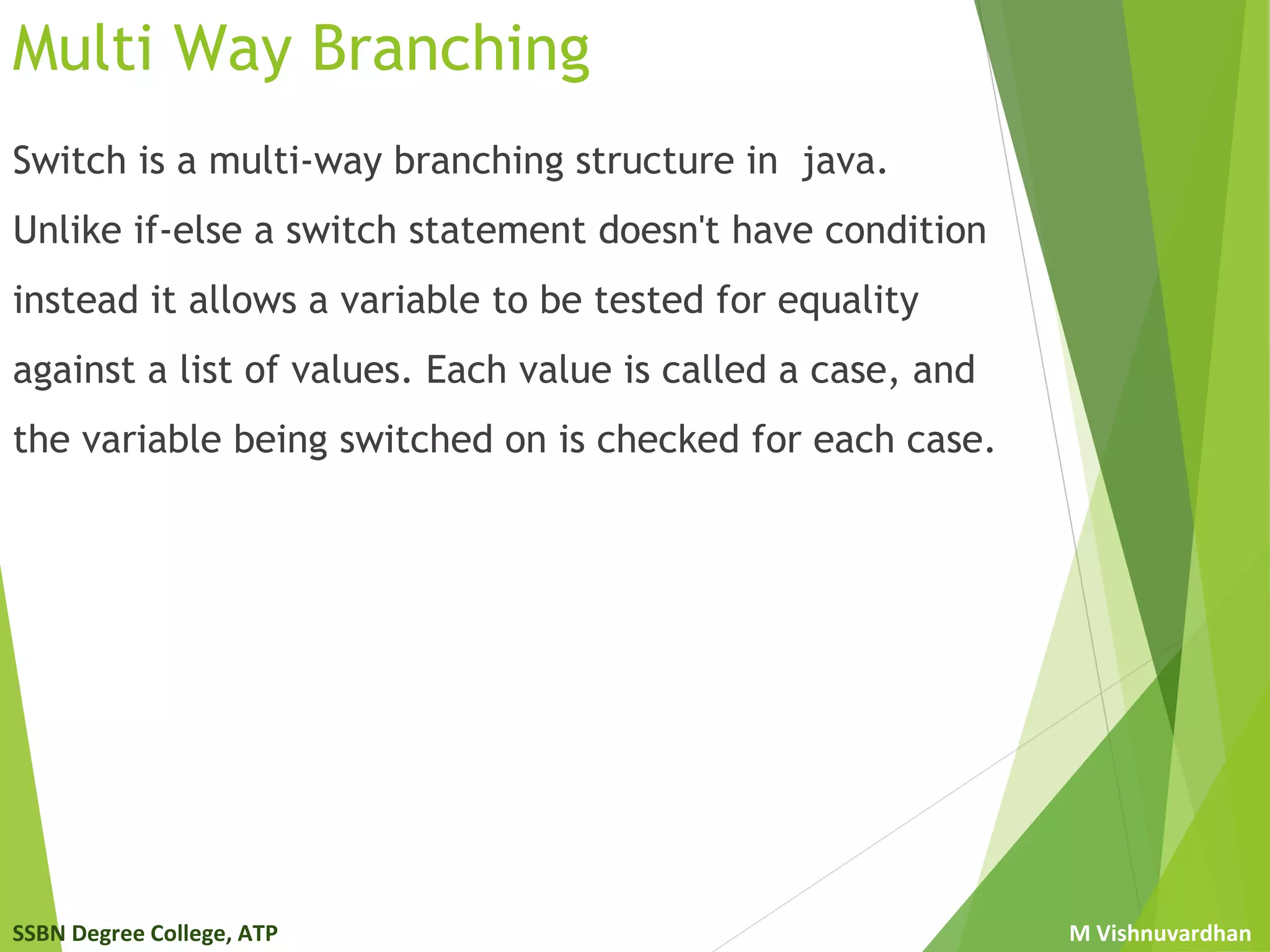 Control structures | PPT