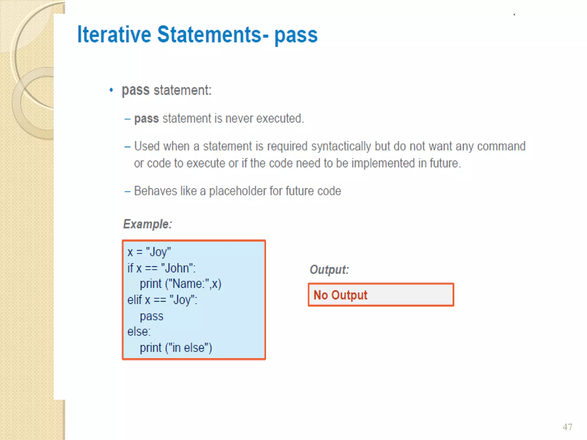 Python Control Structures Ppt Programming Languages Computing