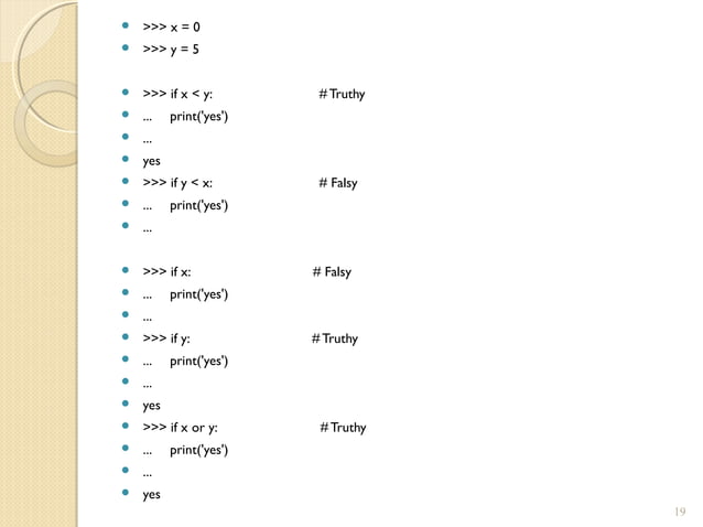 Python Control Structures Ppt Programming Languages Computing