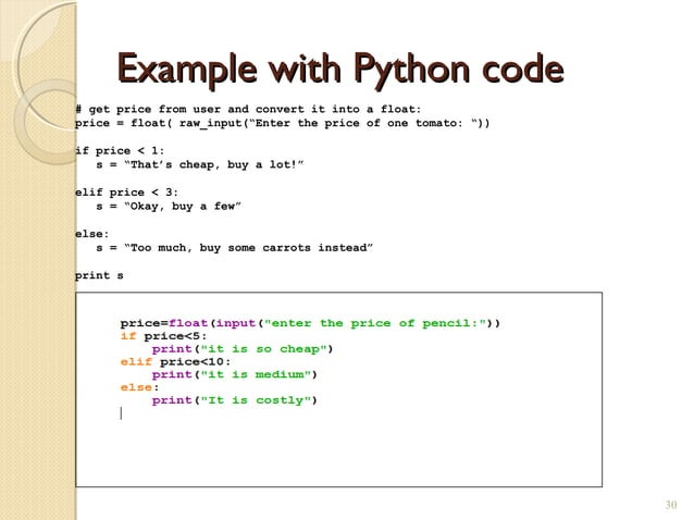Python Control structures | PPT | Programming Languages | Computing