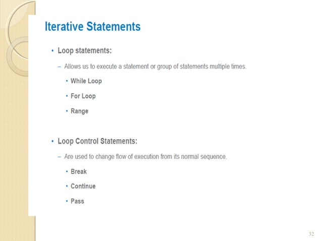 Python Control Structures Ppt Programming Languages Computing 2465