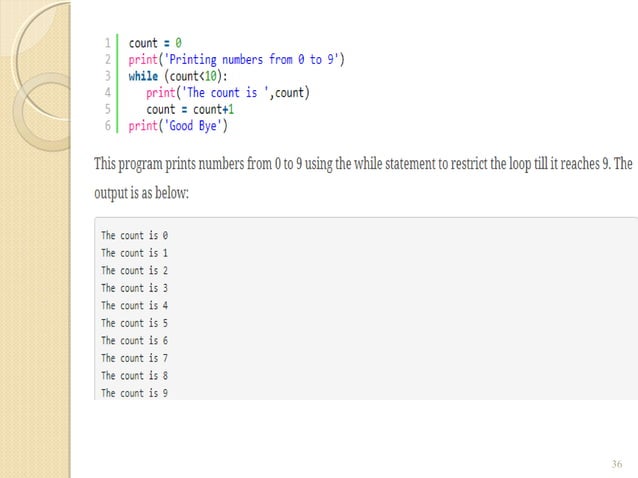 Python Control Structures Ppt Programming Languages Computing