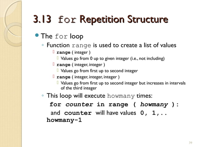 Python Control Structures Ppt Programming Languages Computing