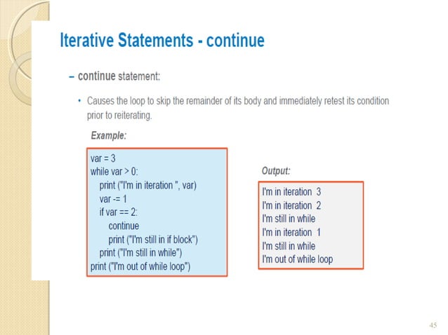 Python Control Structures Ppt Programming Languages Computing