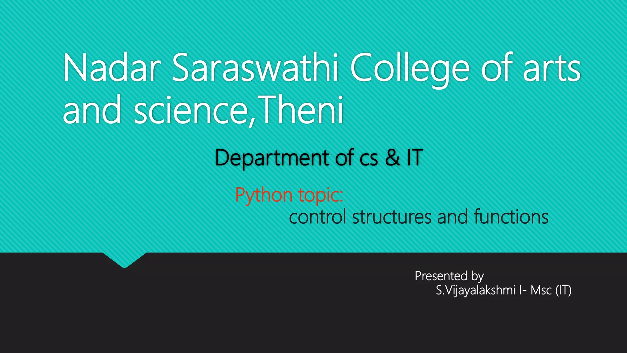 control structures | PPTX | Programming Languages | Computing