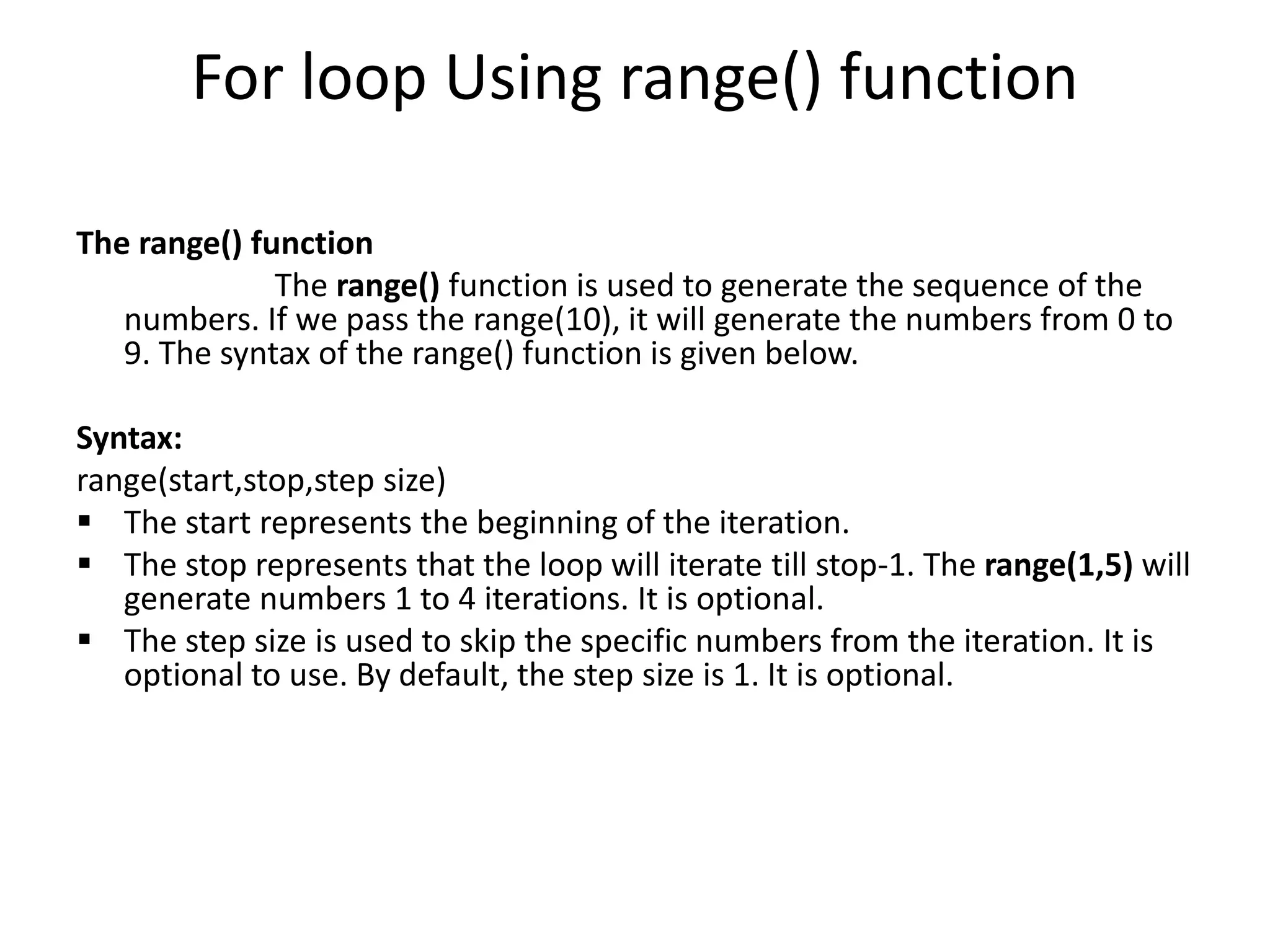 Control structures pyhton | PPT