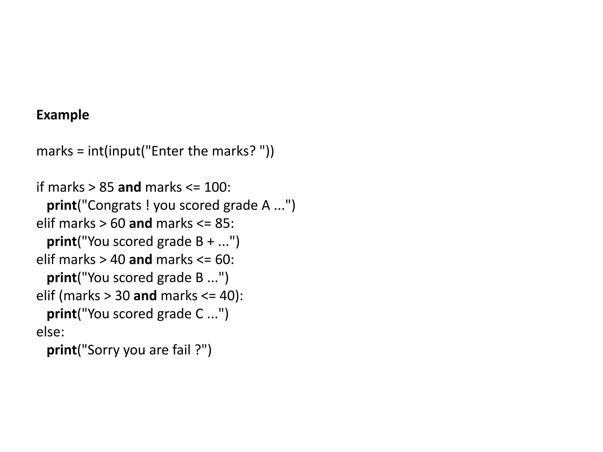 Control structures pyhton | PPT