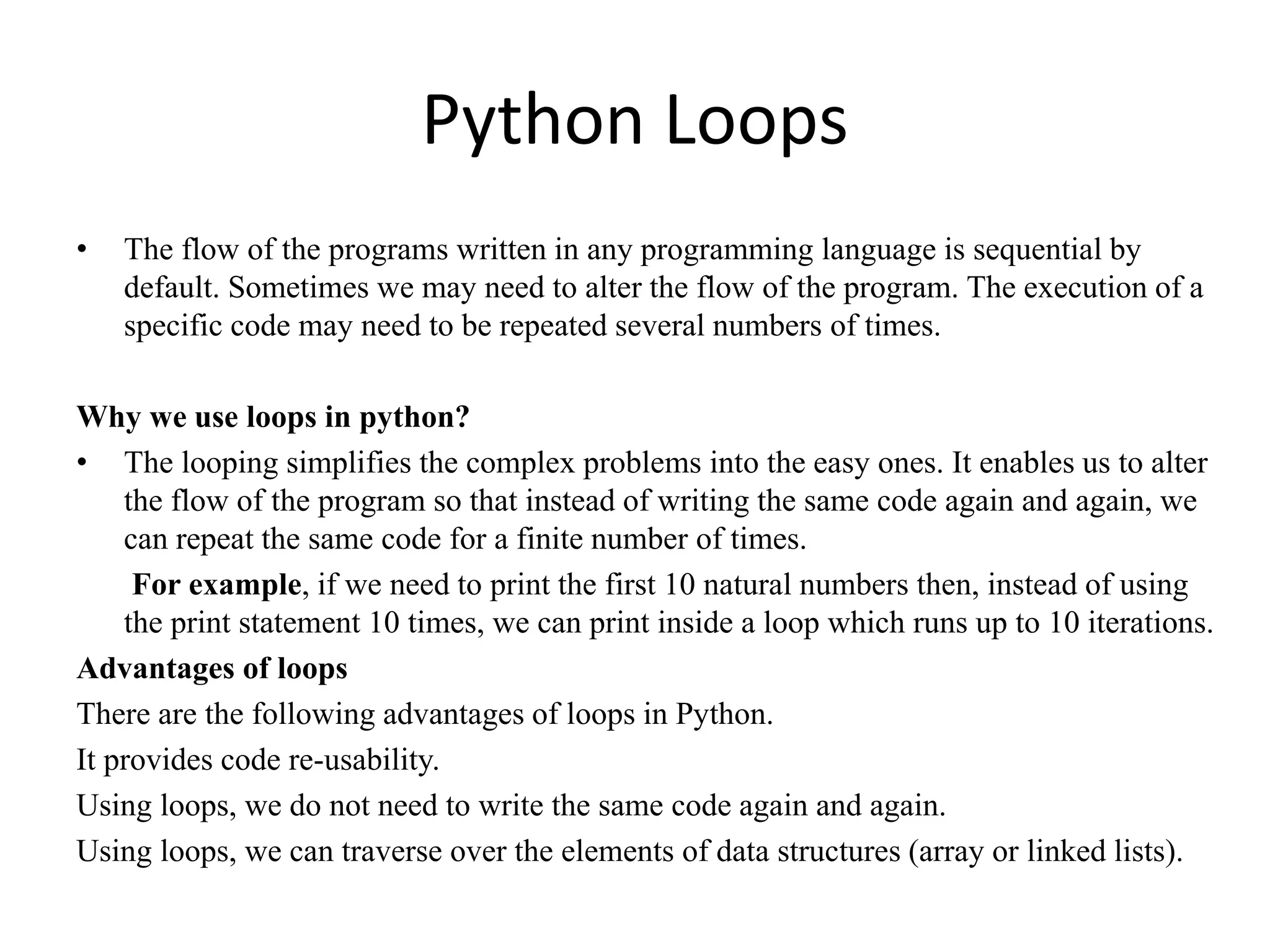 Control structures pyhton | PPT
