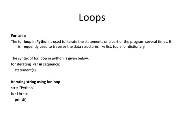 Control structures pyhton | PPT