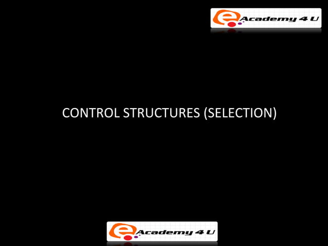 Control structures selection | PPT