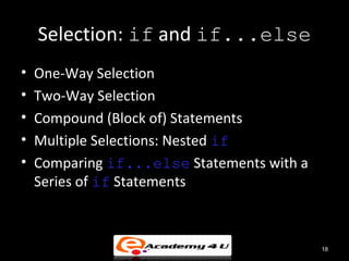 Control structures selection | PPT