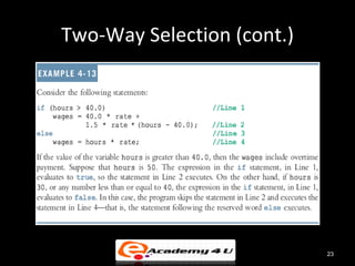 Control structures selection | PPT