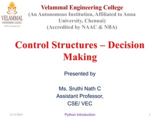 Control structures-Control flow statements | PPT
