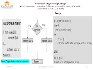 Control structures-Control flow statements | PPT
