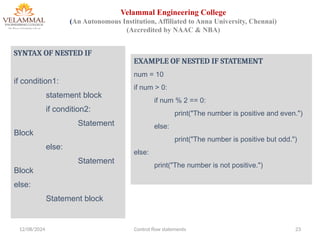 Control structures-Control flow statements | PPT