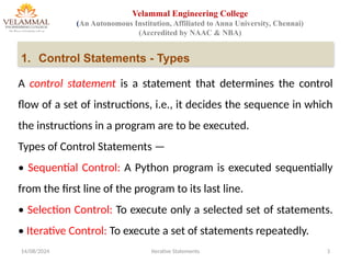 Control structures2_ppt_Control flow statements | PPT