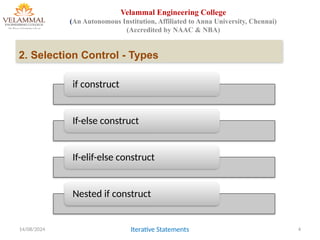 Control structures2_ppt_Control flow statements | PPT